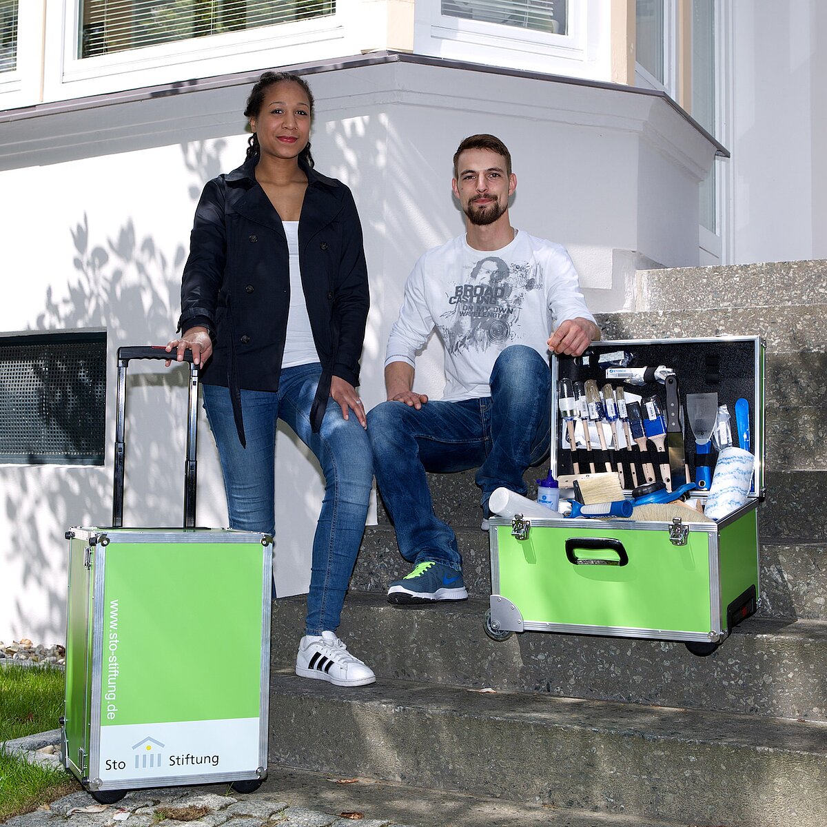 Die mit den grünen Koffern - Sto-Stiftung